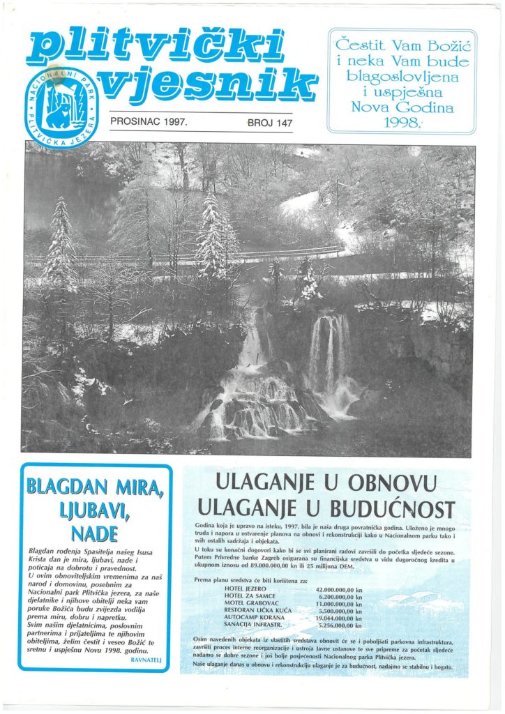 PLITVIČKI VJESNIK - Nacionalni park "Plitvička jezera"