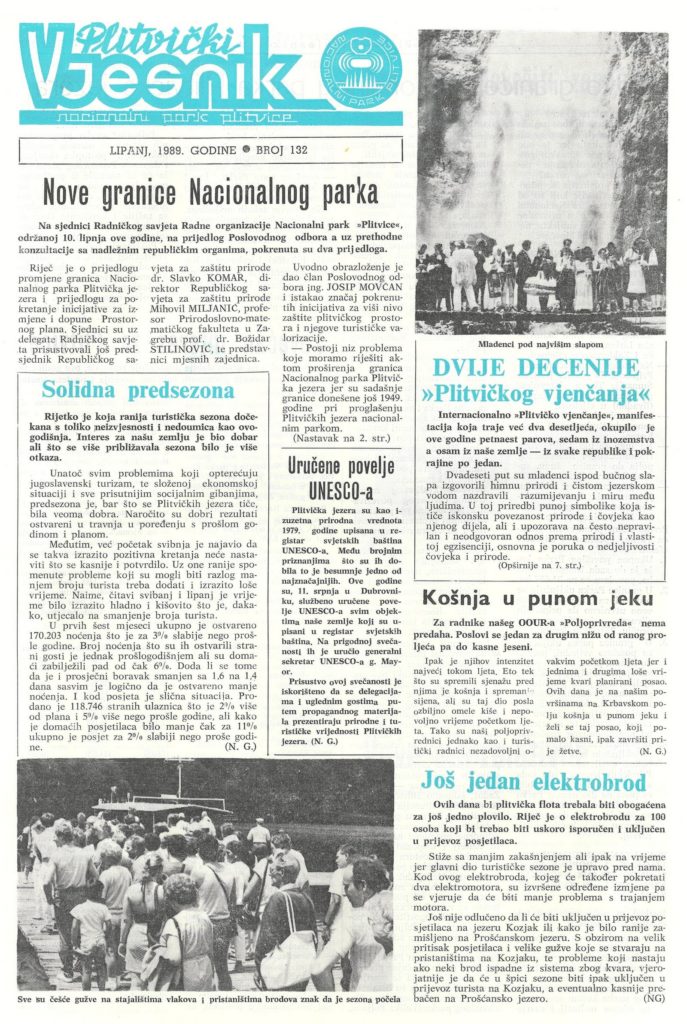 PLITVIČKI VJESNIK - Nacionalni park "Plitvička jezera"