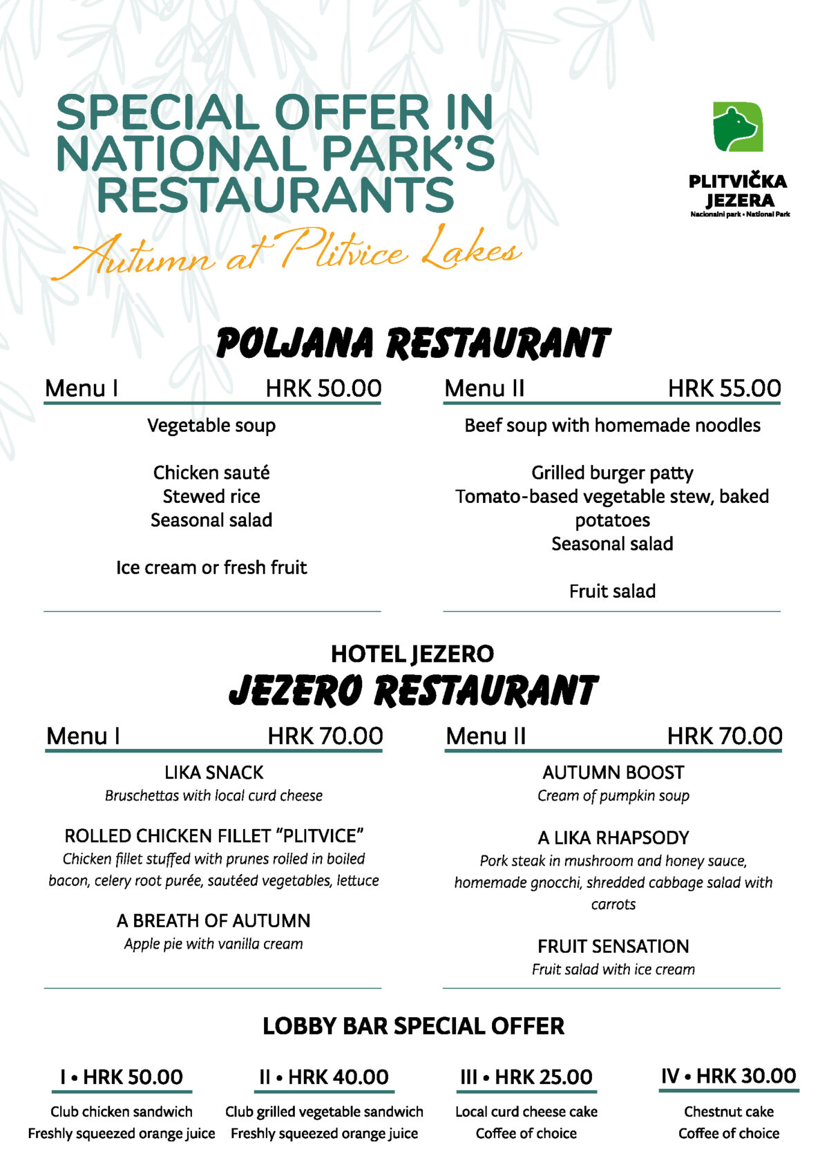 October in Plitvice Lakes - Nacionalni park "Plitvička jezera"